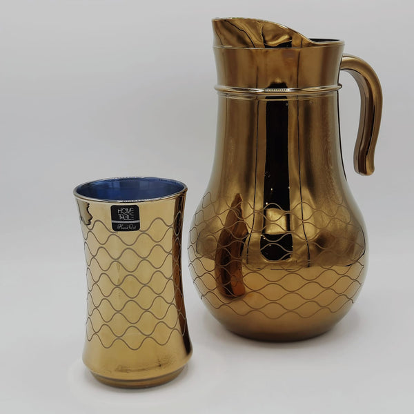 Buy Premium Golden Hb Water Set 7Pcs 2024 | Homentable
